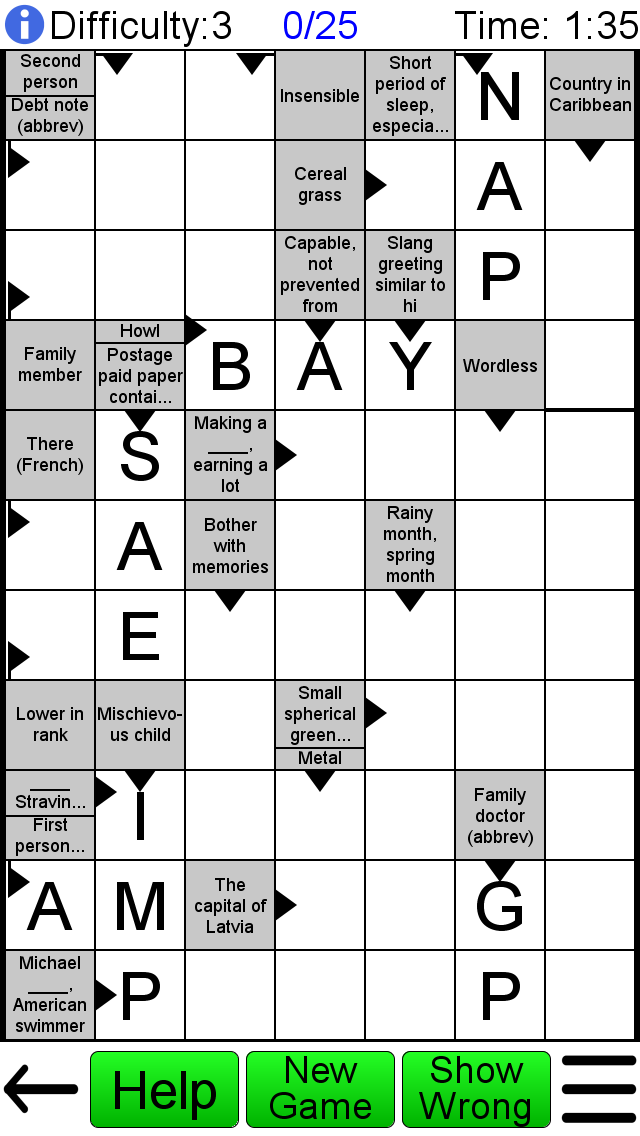 Arrow Crossword Arrow Crossword